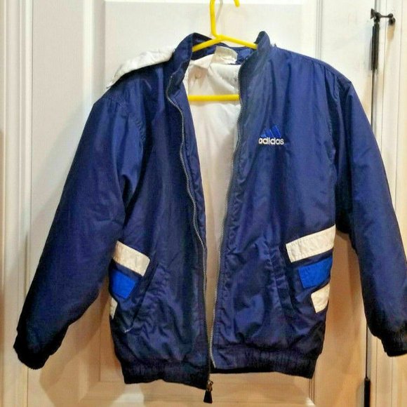 adidas | Jackets & Coats | Adidas Windbreaker Jacket Big Logo Tri Color ...